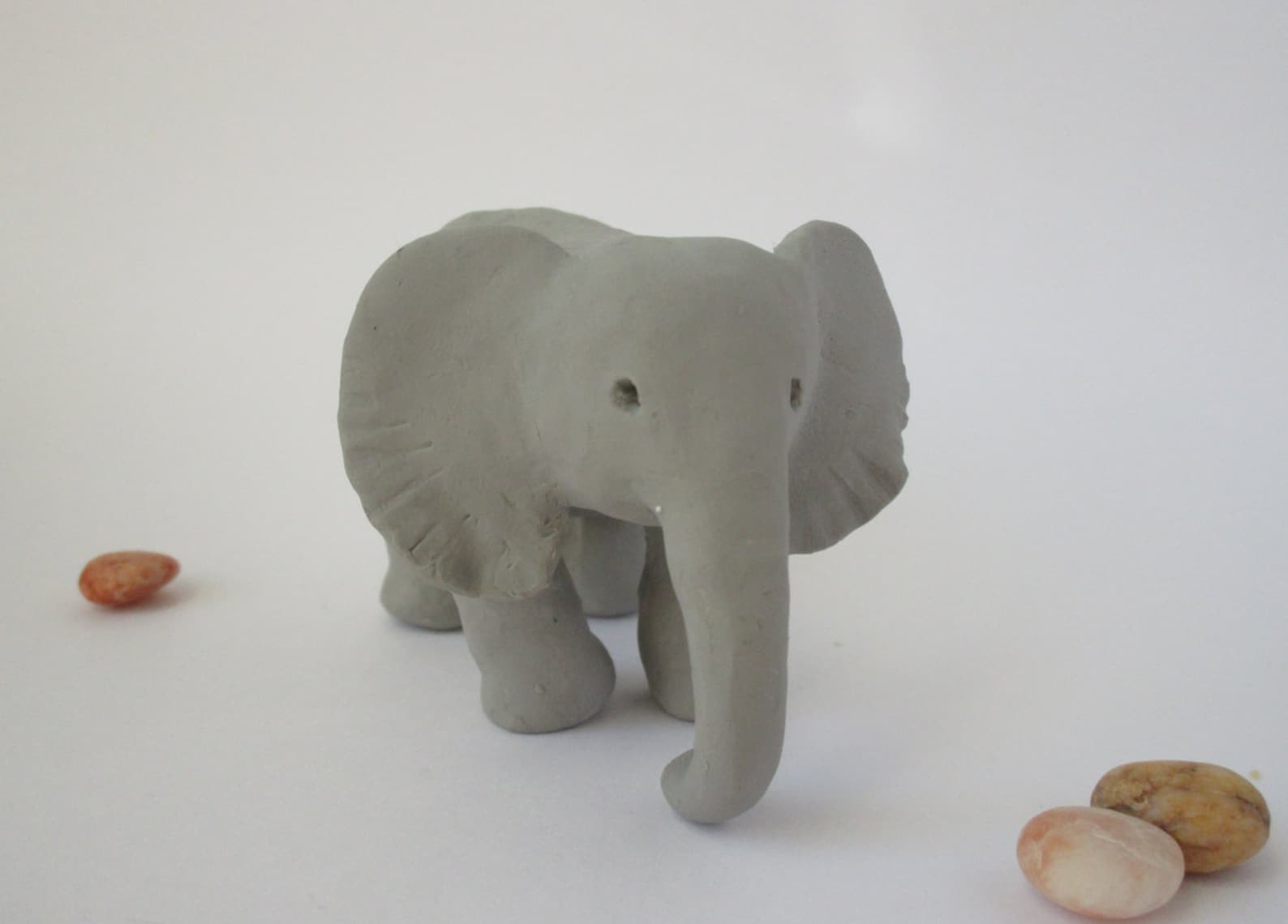 Polymer Clay Elephant, Elephant Sculpture, Elephant Art, Jungle Animal ...