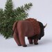 Polymer Clay Buffalo, Realistic Bison Sculpture, Animal Figurine ...