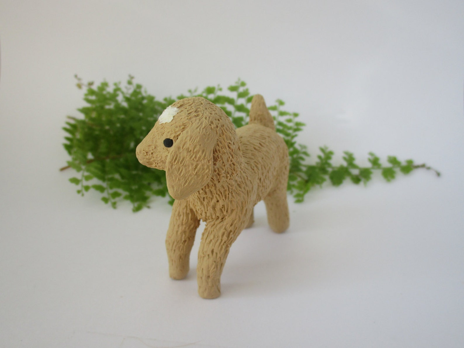 Polymer Clay Goat Kid, Baby Goat Sculpture, Realistic Handmade Figurine ...