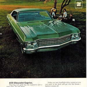 CHEVROLET CAPRICE SEDAN 1970 Retro Ads 1960s Vintage Car Ads ...