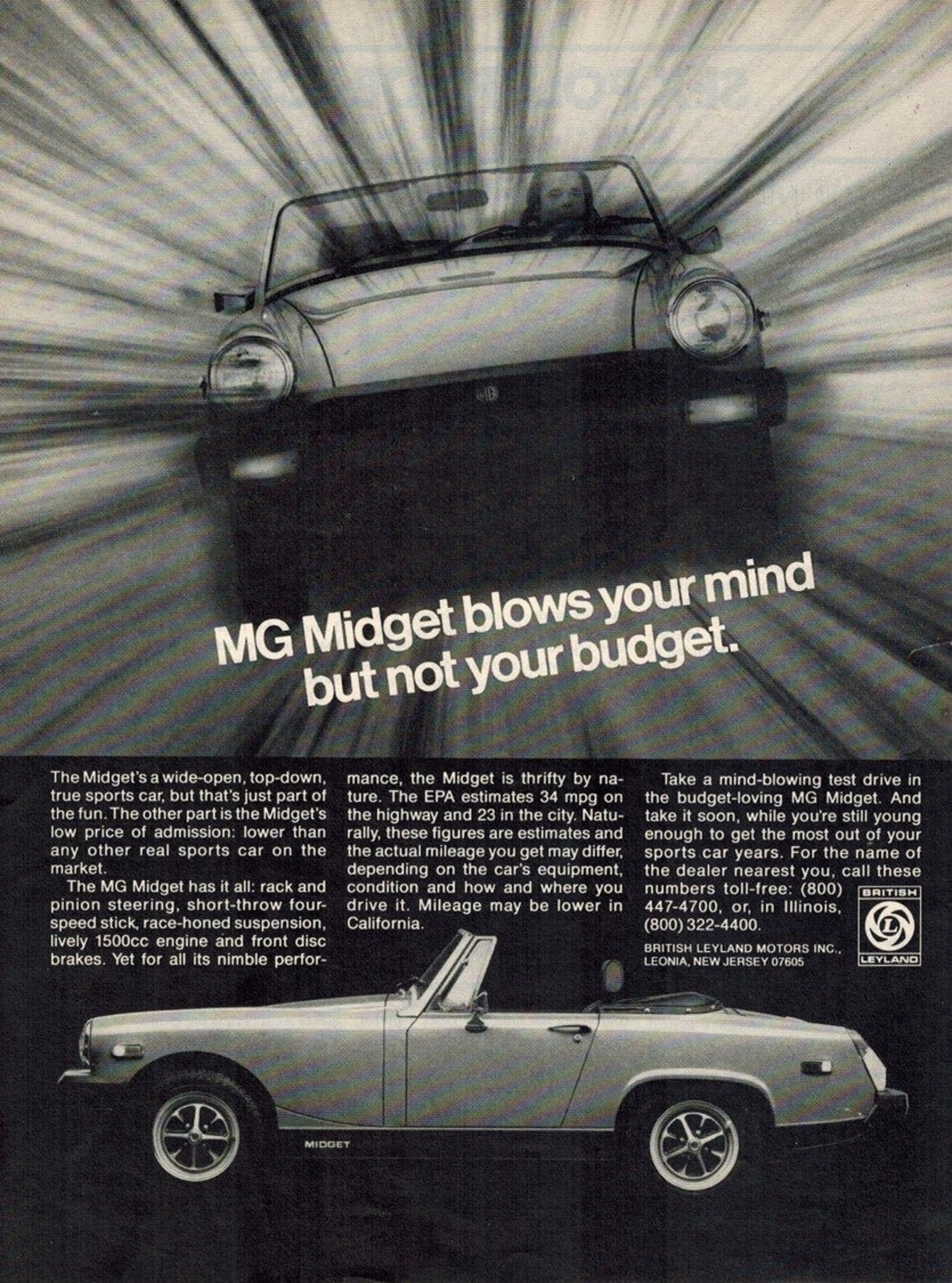 MG MIDGET 1978 Retro Ads Sports Cars Sports Cars Vintage Ads Birthday ...