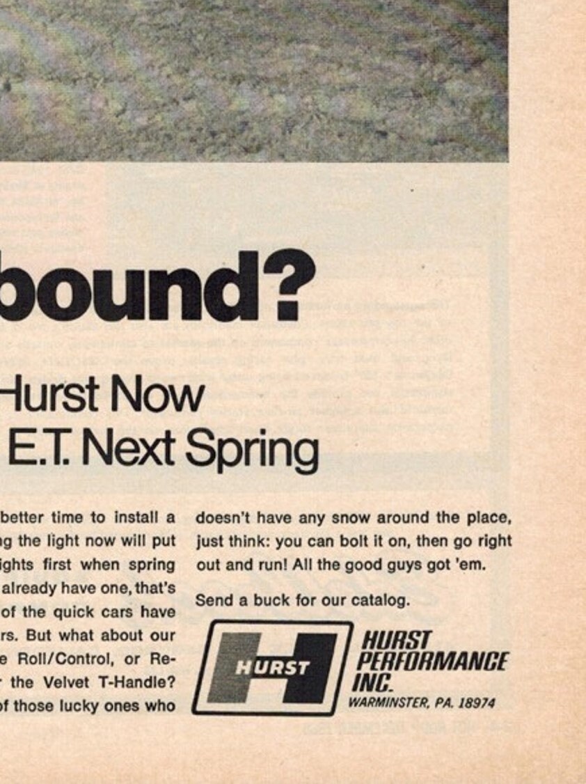 HURST PERFORMANCE SHIFTER 1968 Retro Ads Vintage Car Ads Automobilia ...