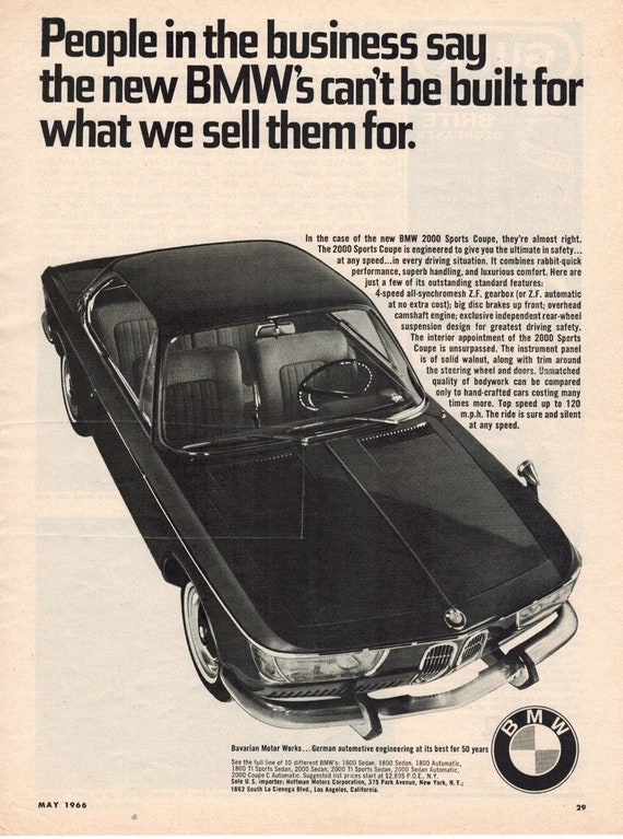 Bmw Classic Car Ads