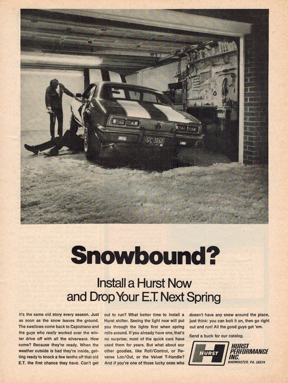 HURST PERFORMANCE SHIFTER 1968 Retro Ads Vintage Car Ads - Etsy