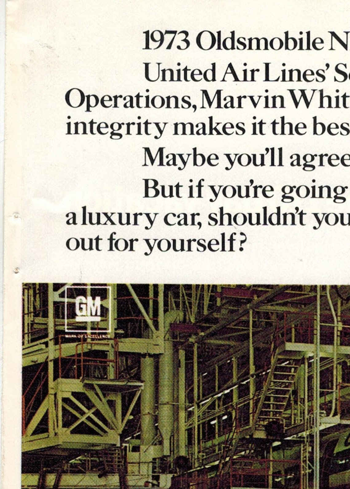 1973 Oldsmobile 98 Vintage Ad Retro Ad Print Ad - Etsy