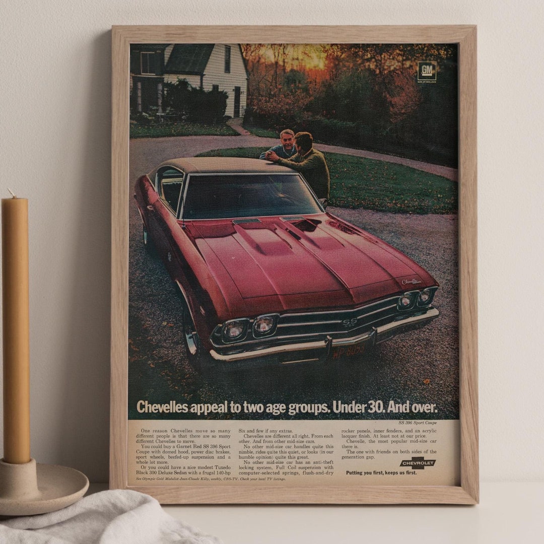Vintage Automobile Advertisement of the 1969 Chevrolet Chevelle SS ...