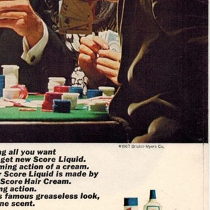 SCORE HAIR GROOM | 1967 | 1960s Ads | Retro Ads | Vintage Advertising ...