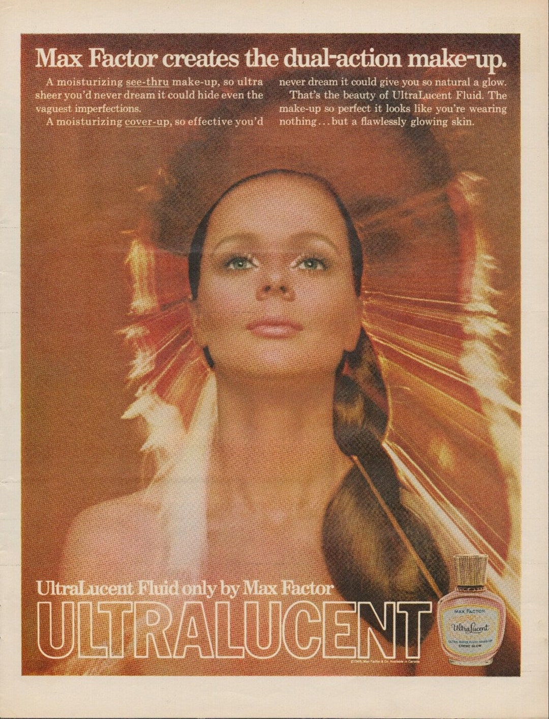 Vintage Cosmetics Print Ad - 1969 - Max Factor - Retro Ad - Vintage Ad ...