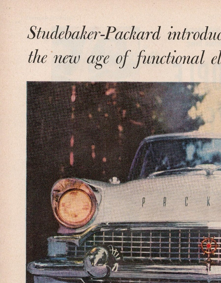 PACKARD CLIPPER AUTOMOBILE Vintage Advertisement 1957 Original and ...