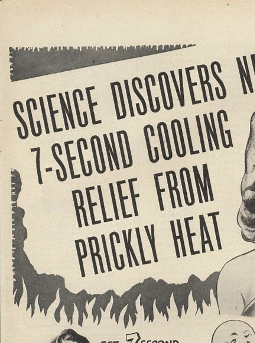 VINTAGE SUNBURN RELIEF Ad 1946 Mennen Quicool Retro Ads Vintage ...