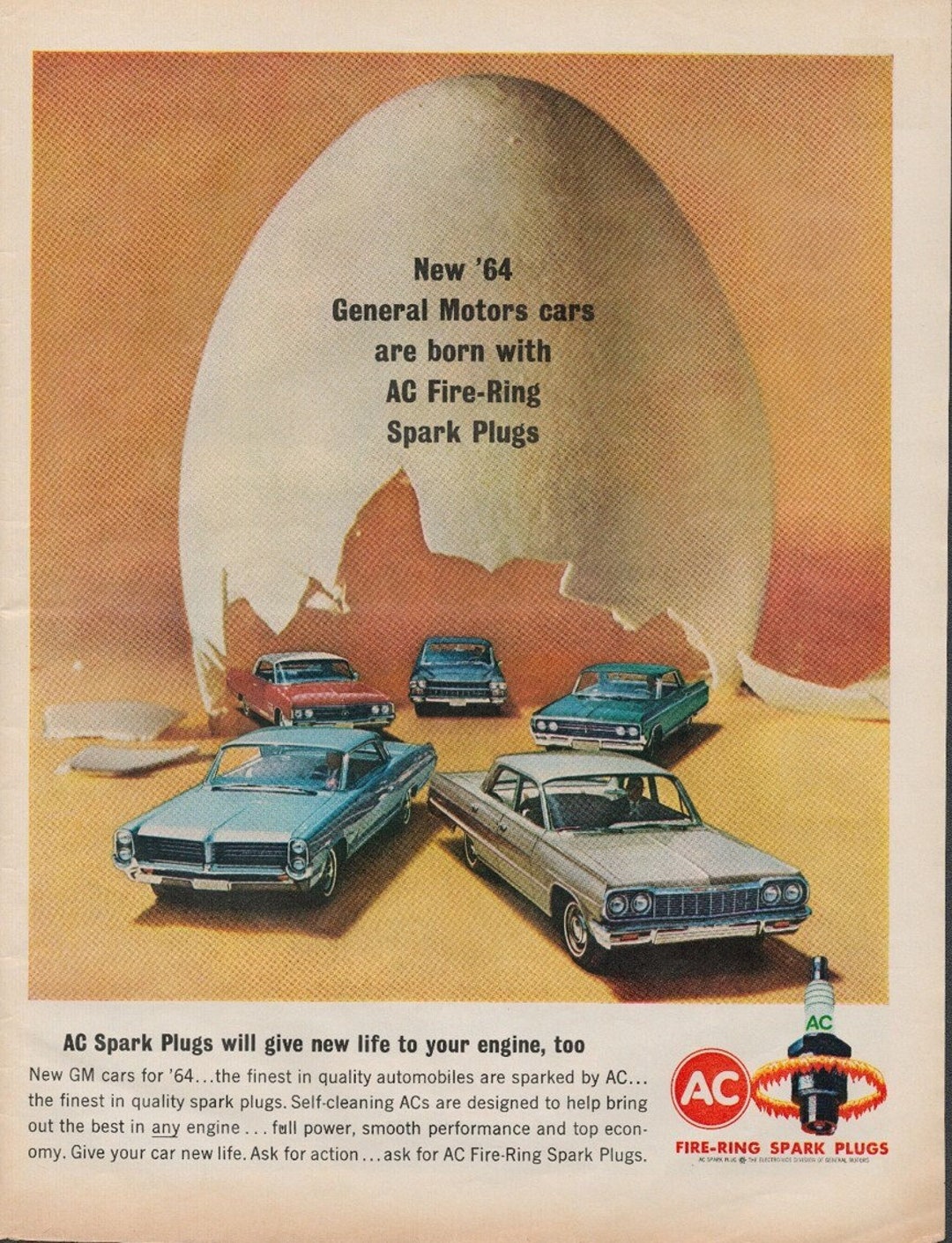 Vintage AC Auto Part Print Ad - 1942 - Vintage Ad - Retro Ad - Spark ...
