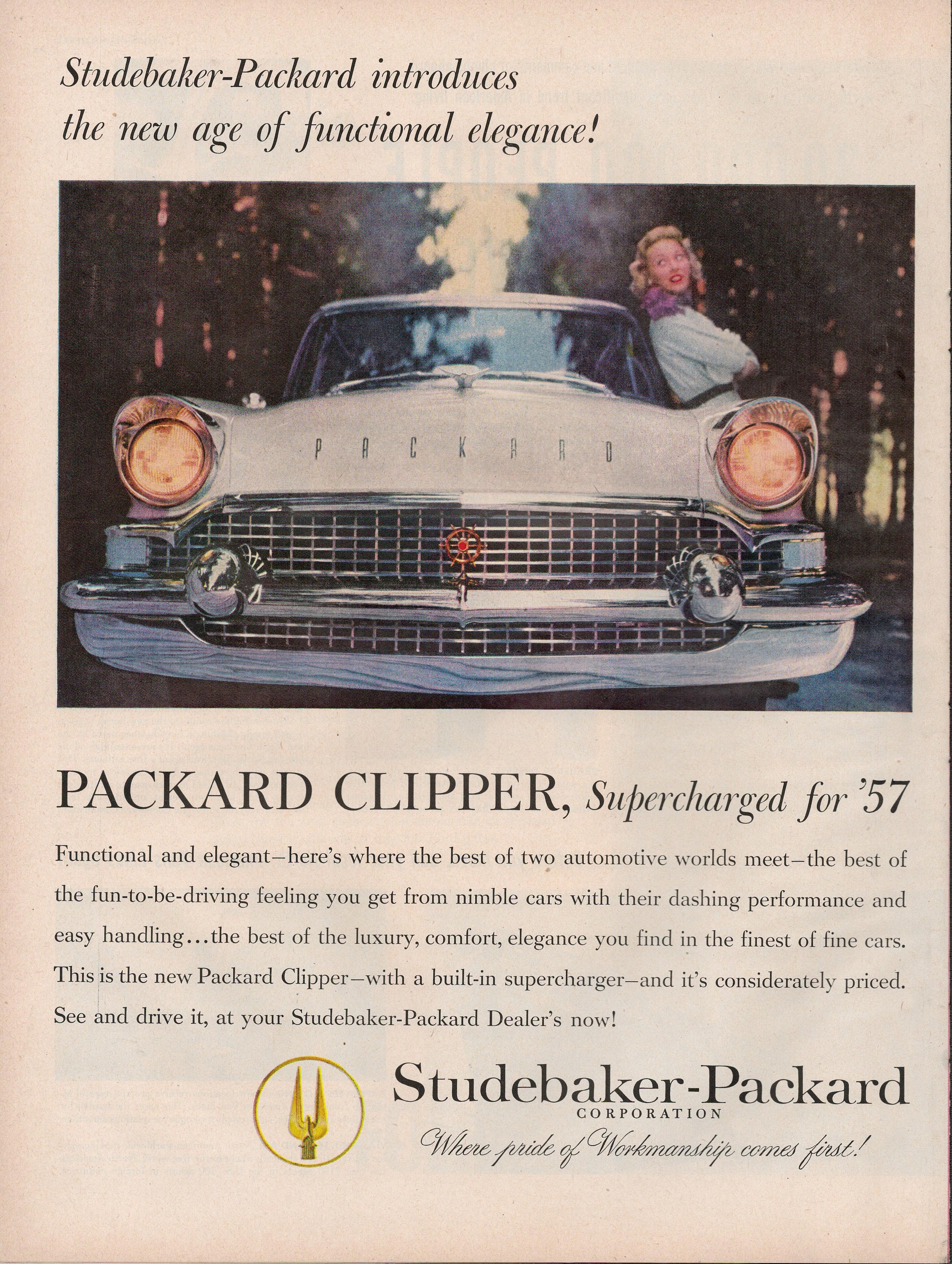 PACKARD CLIPPER AUTOMOBILE Vintage Advertisement 1957 Original and ...