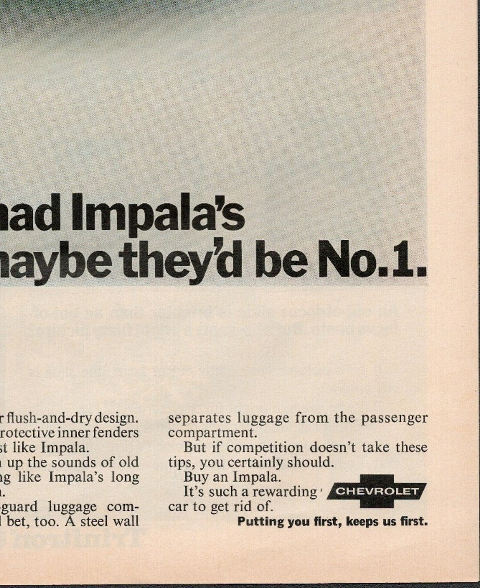 VINTAGE CHEVROLET IMPALA Coupe Print Ads 1969 Vintage Ads Retro Ads Car ...