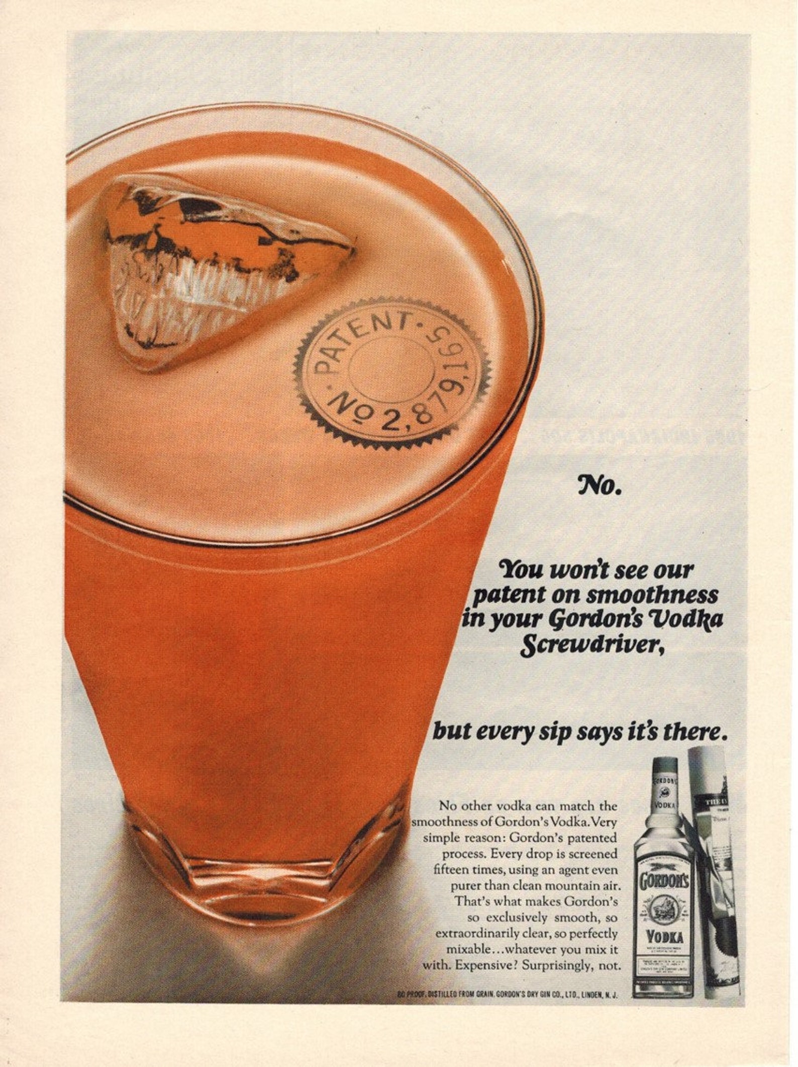 GORDON'S VODKA | 1965 | Retro Ads | Vintage Advertisement | Liquor Ads ...
