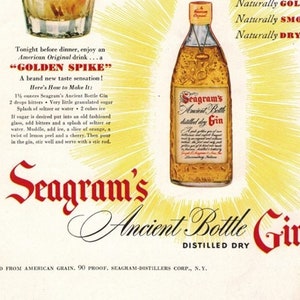 SEAGRAM'S GIN - 1948 - Retro Ads - Vintage Ads - Vintage Advertisements ...