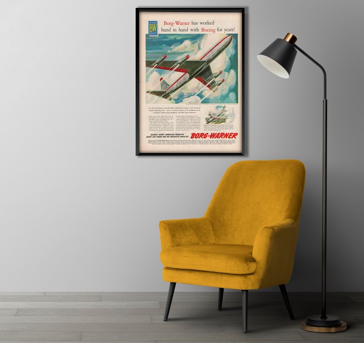 VINTAGE JET AGE Original Old Advertisements Boeing 707 Jet Stratoliner ...