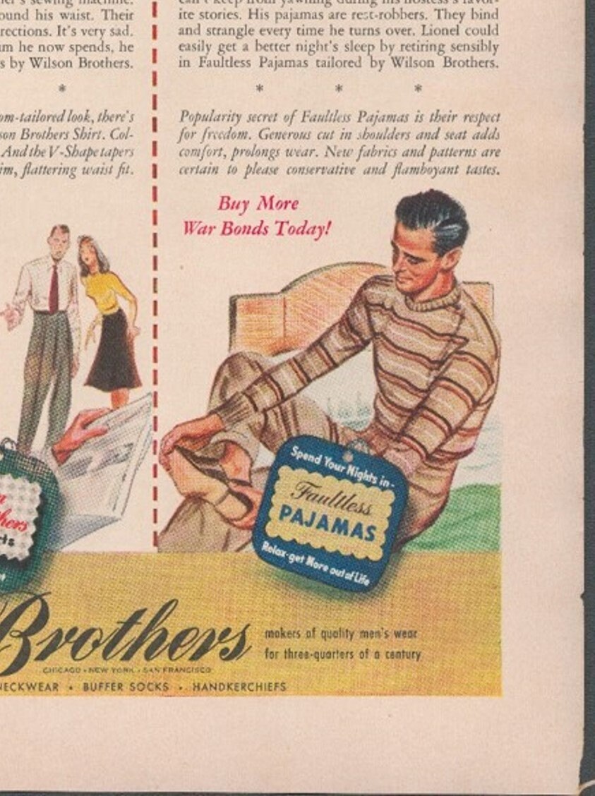 Vintage Men's Clothing Ad 1942 Vintage Ad Retro Ad - Etsy