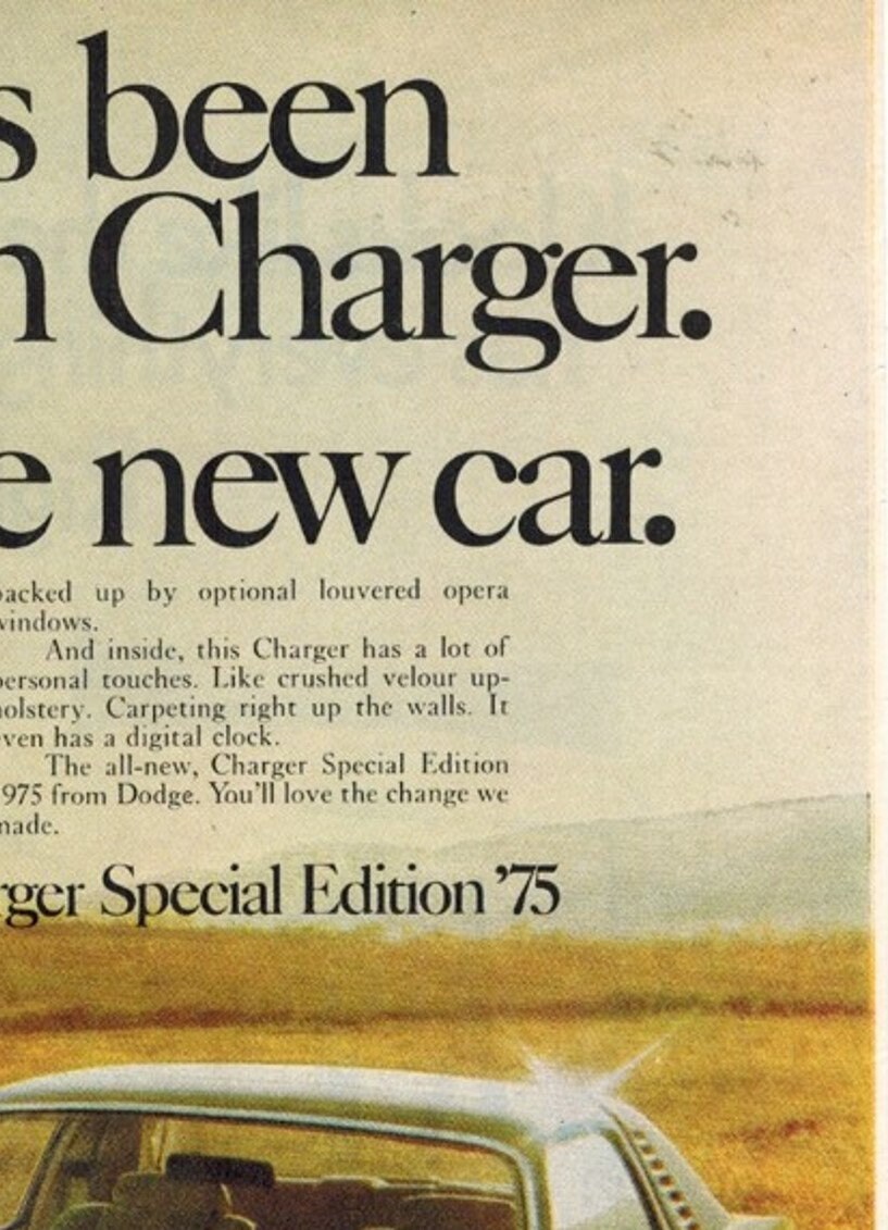 Collectibles Art & Collectibles Repair Shop Decor 1975 Dodge Charger ...