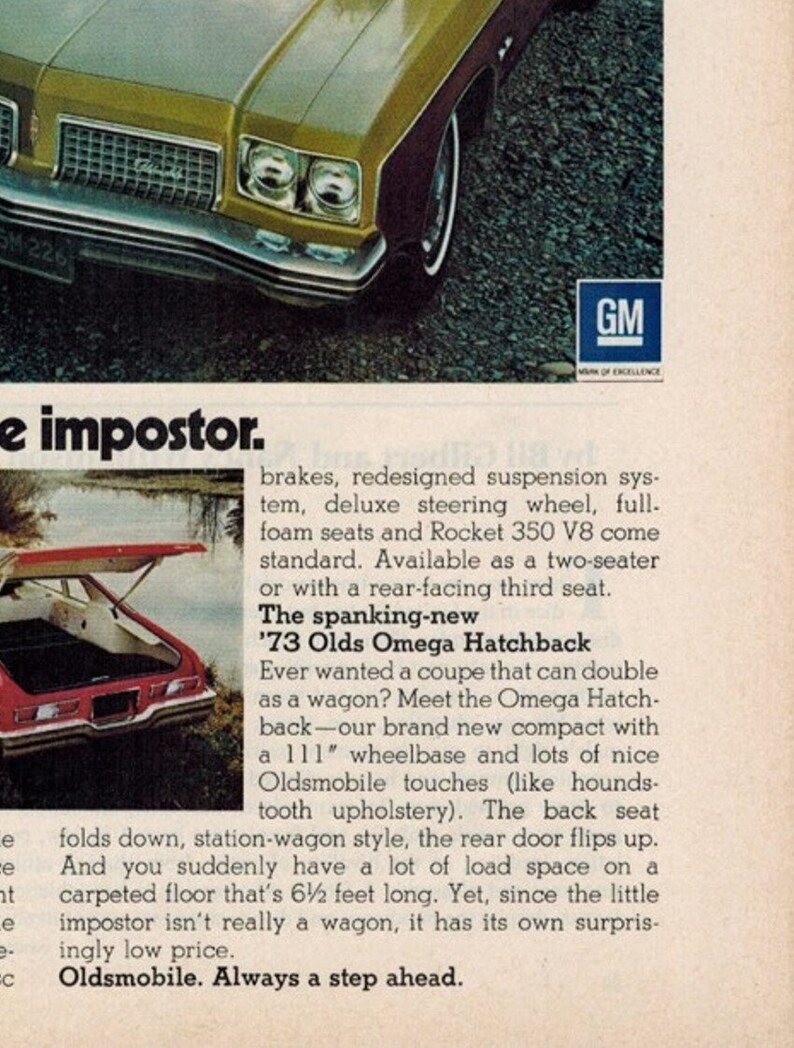 OLDSMOBILE STATION WAGONS 1973 Retro Ads Vintage Car Ads Automobilia ...