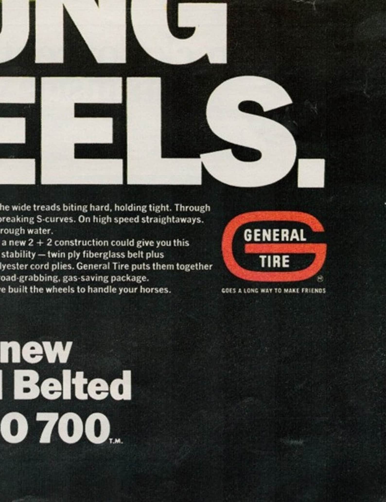 Vintage General Tires Print Ad 1969 Vintage Ad Retro Ad Mustang ...