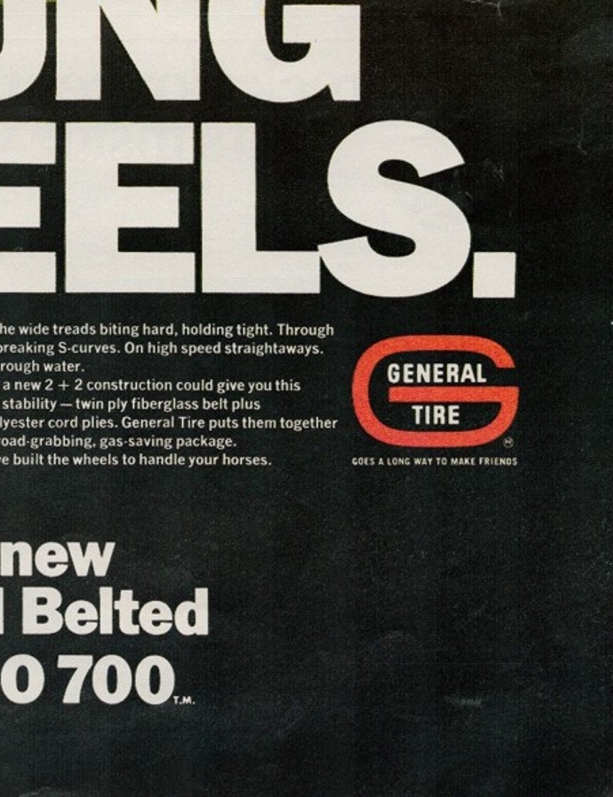 Vintage General Tires Print Ad 1969 Vintage Ad Retro Ad Mustang ...