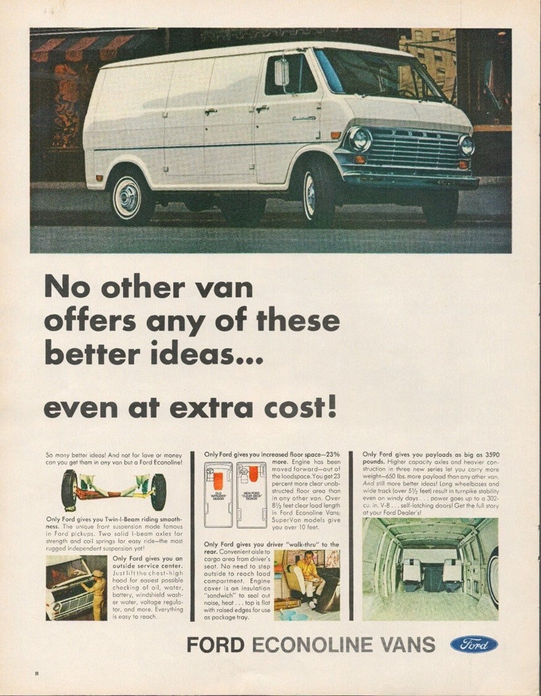 FORD ECONOLINE VAN - 1969 - Retro Ads - Vintage Car Ads - Automobilia ...