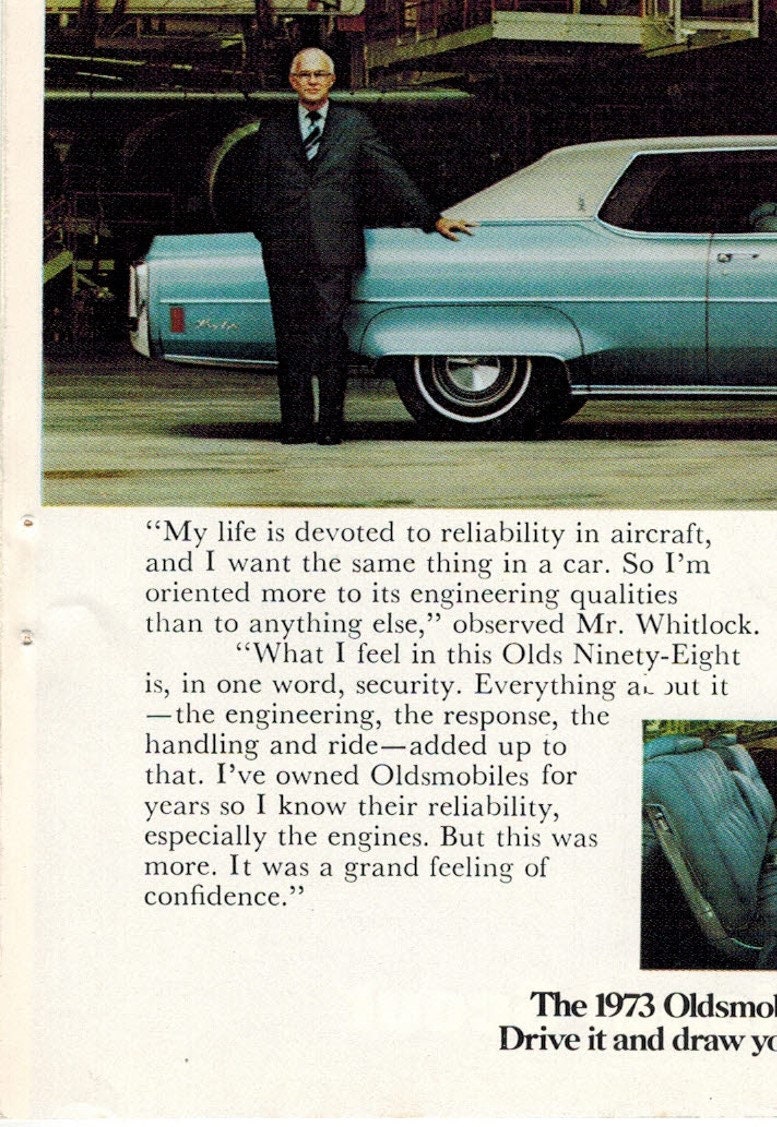 1973 Oldsmobile 98 Vintage Ad Retro Ad Print Ad Vintage Car the 1970s ...