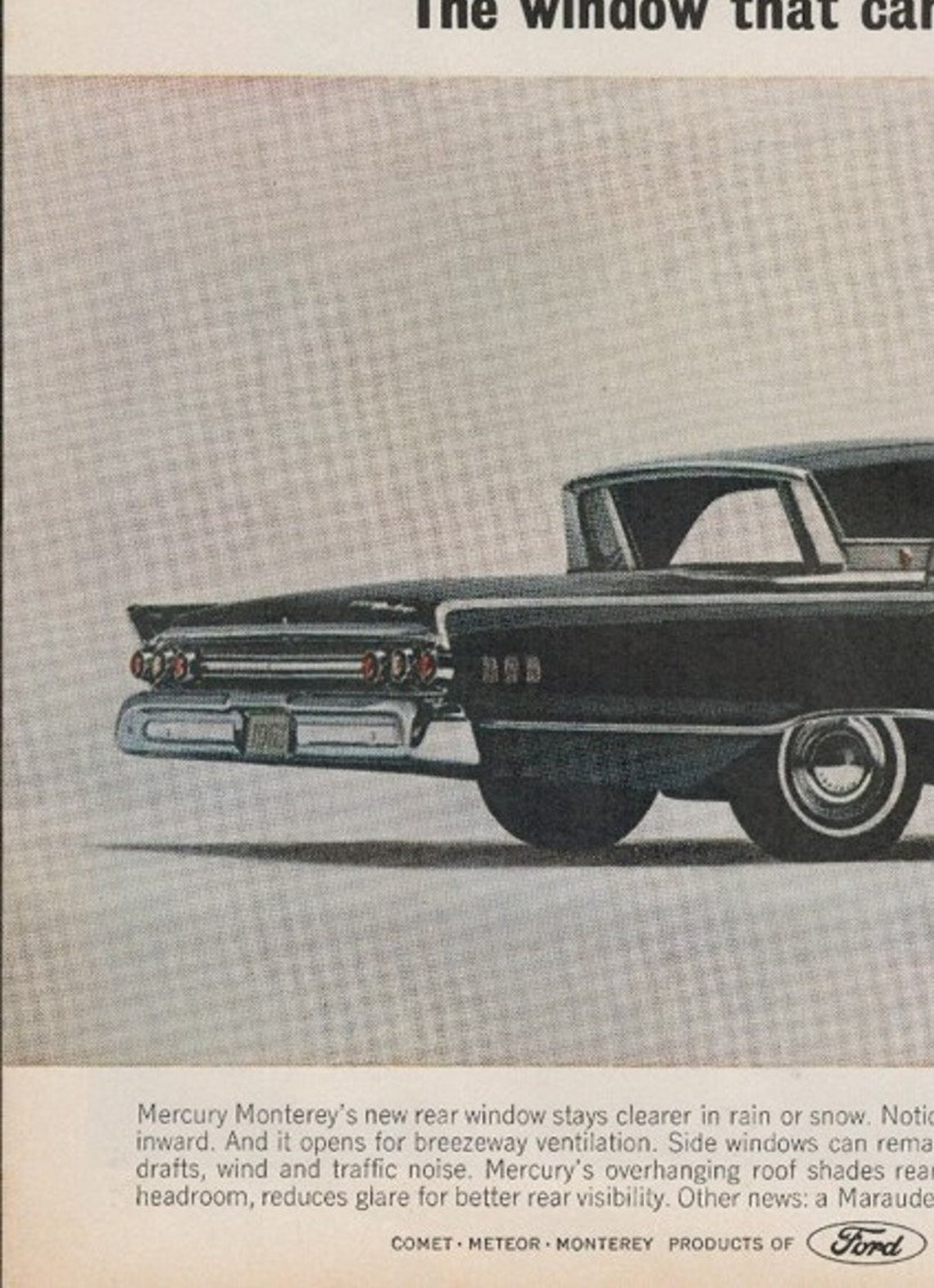Vintage Mercury Monterey Print Ad 1963 Ford Vintage Ad - Etsy