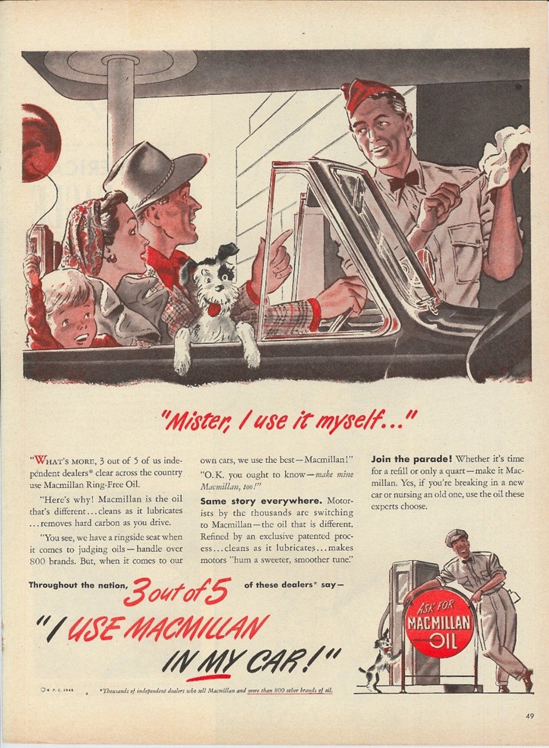 MACMILLAN OIL 1946 | Retro Ads | Advertisement | Vintage Advertising ...