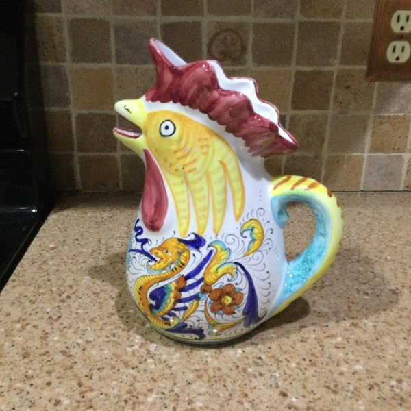 Rooster Pitcher - Etsy