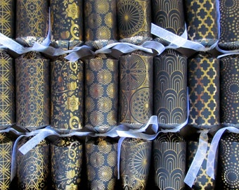 Black Christmas Crackers - Etsy