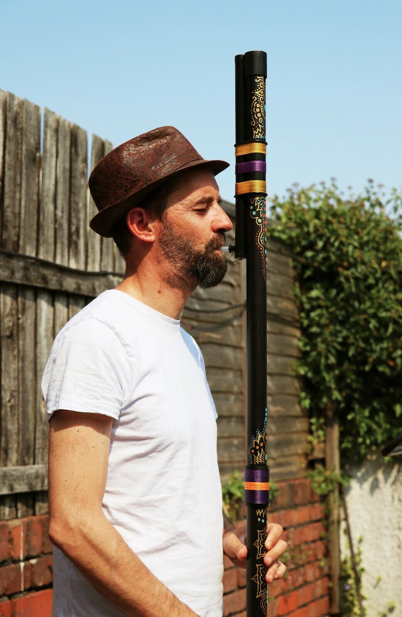 Unique Designed Handmade Fujara Overtone Flute – Full Set A, D, C ...