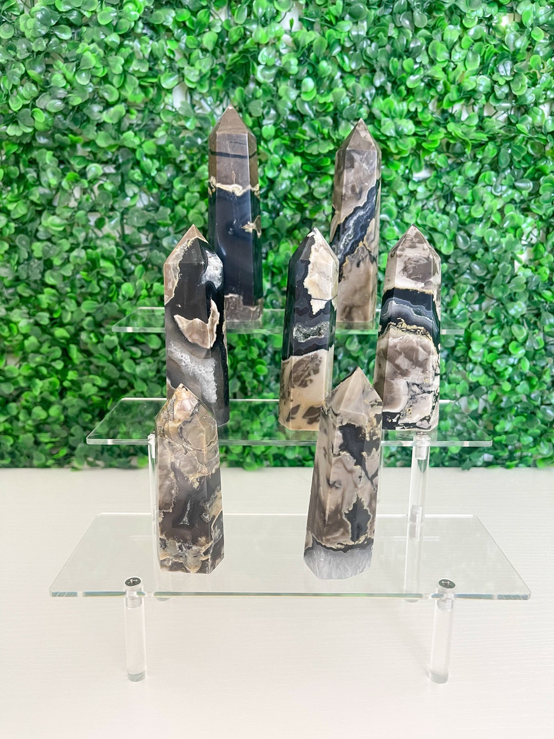 Chunky Volcano Agate Tower| Druzy Volcano Agate Tower| Volcano Agate ...