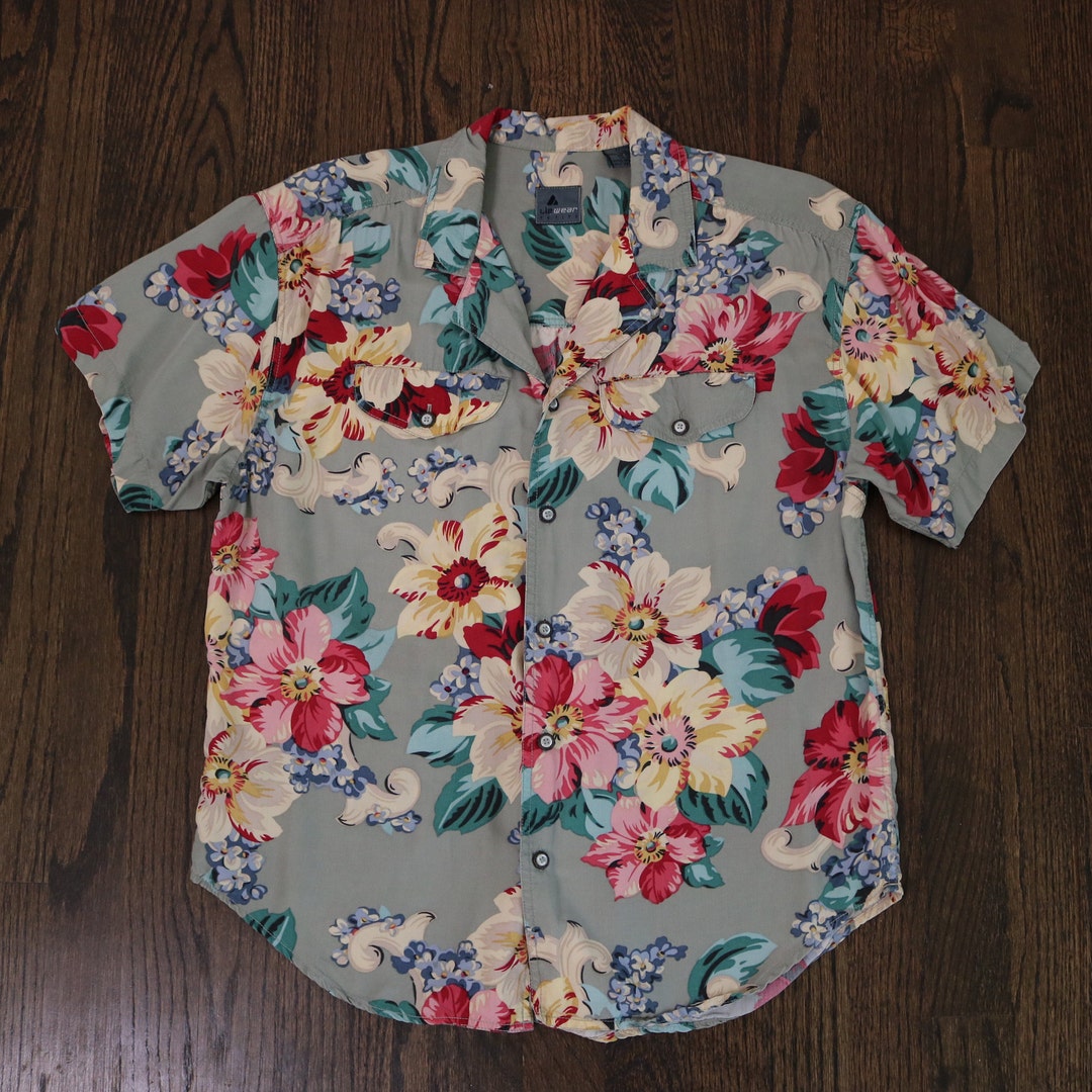 90s Button up | Vintage Liz Wear Button up | Floral Button up ...