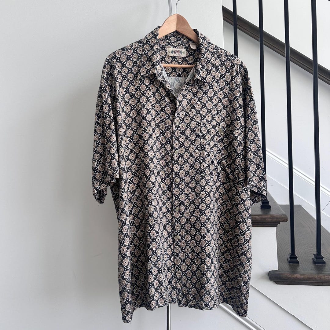 90s Campia Moda Button UP | Fresh Prince Button up | Geometric Print ...