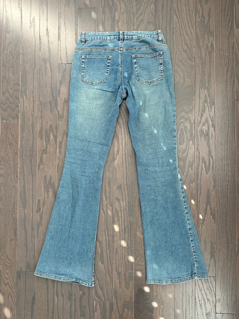 Y2K Butterfly Jeans Vintage Butterfly Flare Jeans Bell Bottom Jeans Y2K Low Rise Jeans Size 6 ...