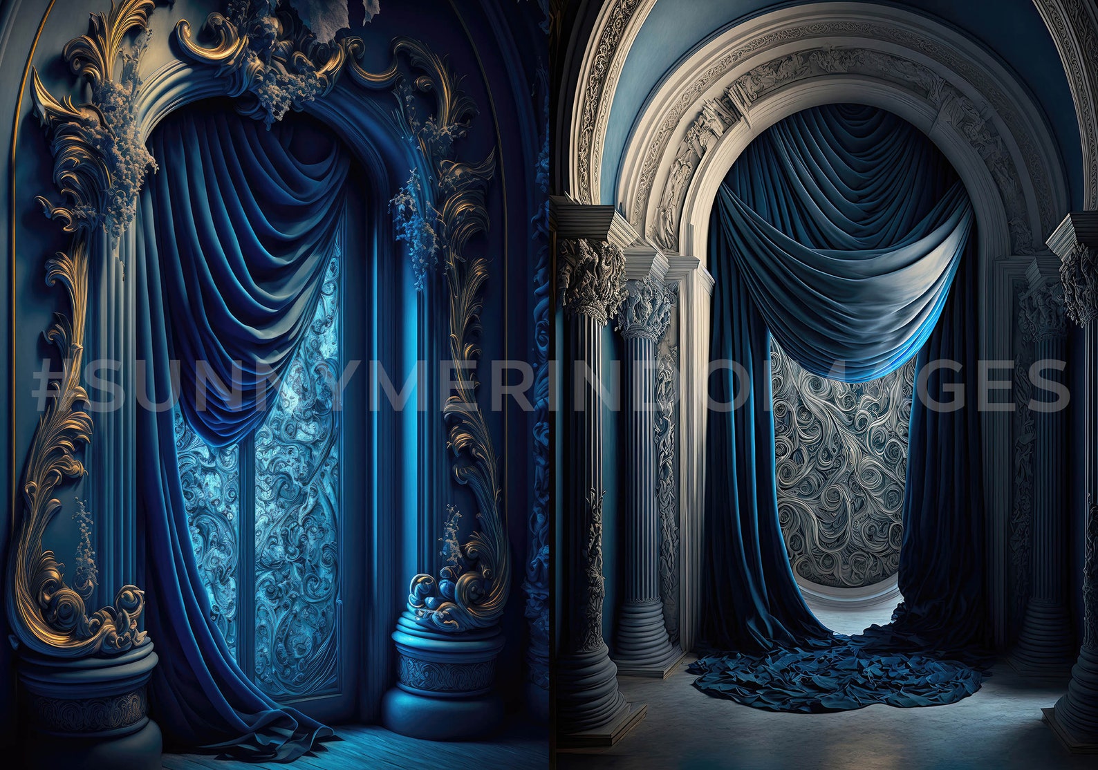 Grand Gothic Digital Backdrops, Photo Backgrounds, Maternity Backdrop ...