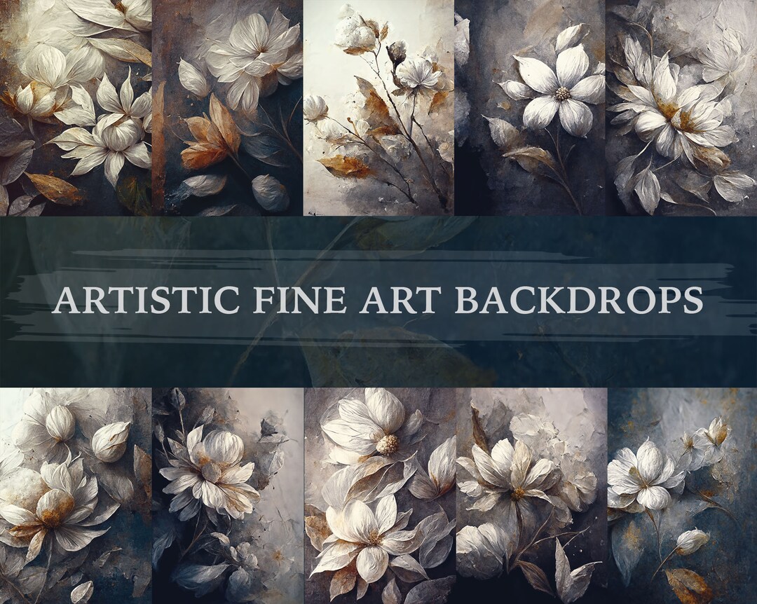 Floral Digital Backdrops Digital Background Fine Art - Etsy