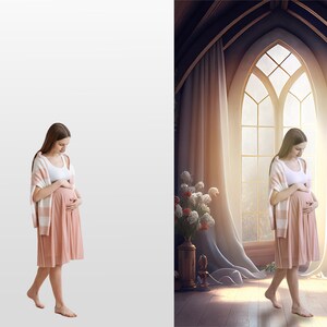 White Room Digital Backdrops, Maternity Backdrop Overlays, Studio ...