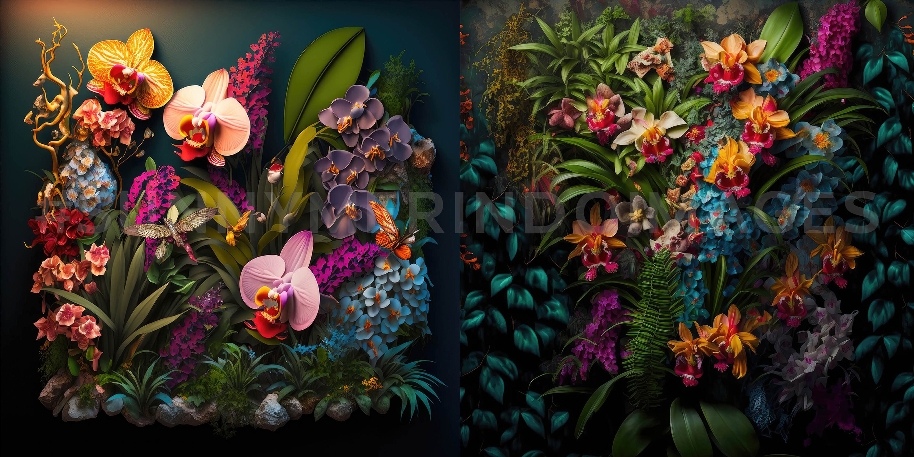 Floral Wall Digital Backdrops, Maternity Backdrop Overlays, Studio ...