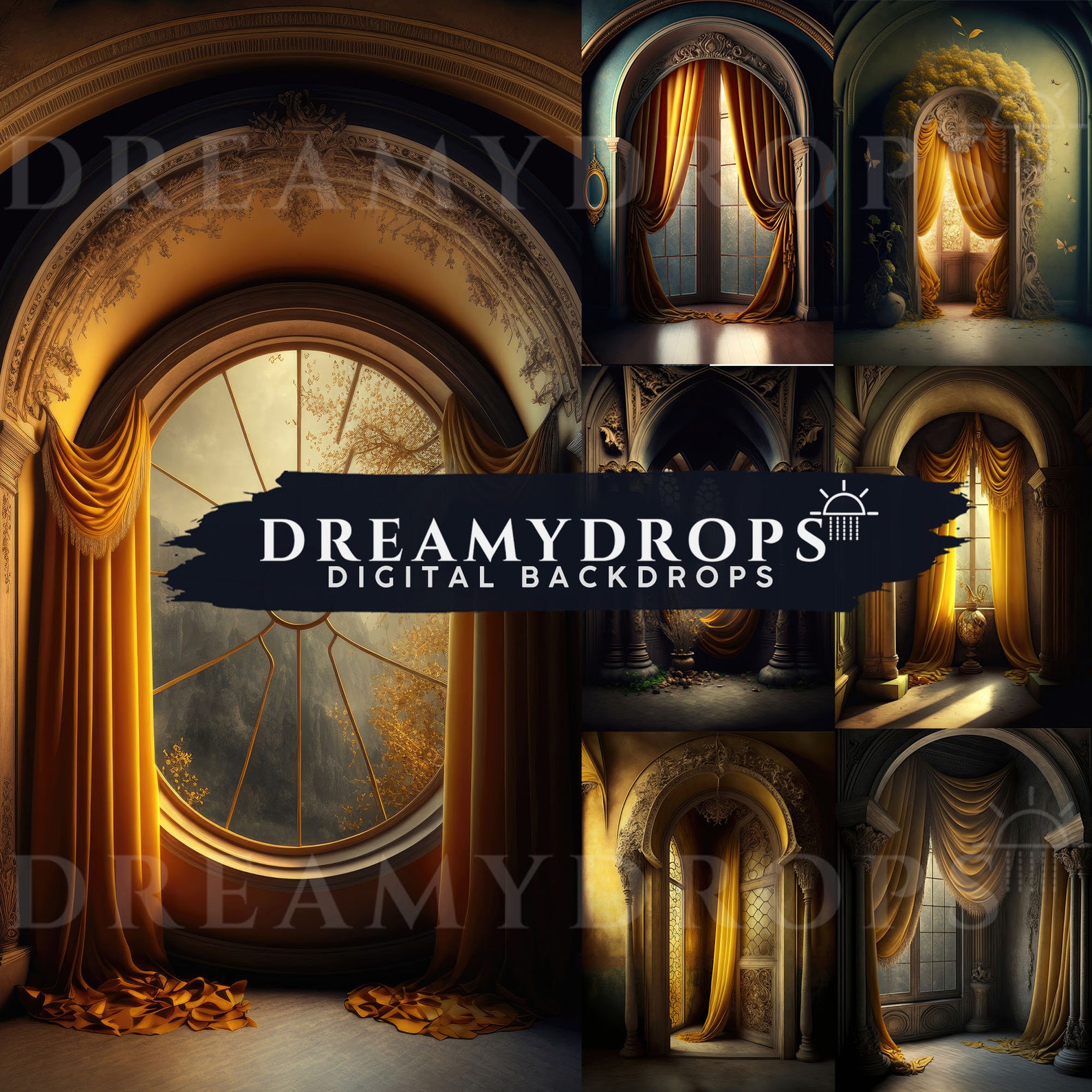 Royal Gothic Digital Backdrops, Photo Backgrounds, Maternity Backdrop ...