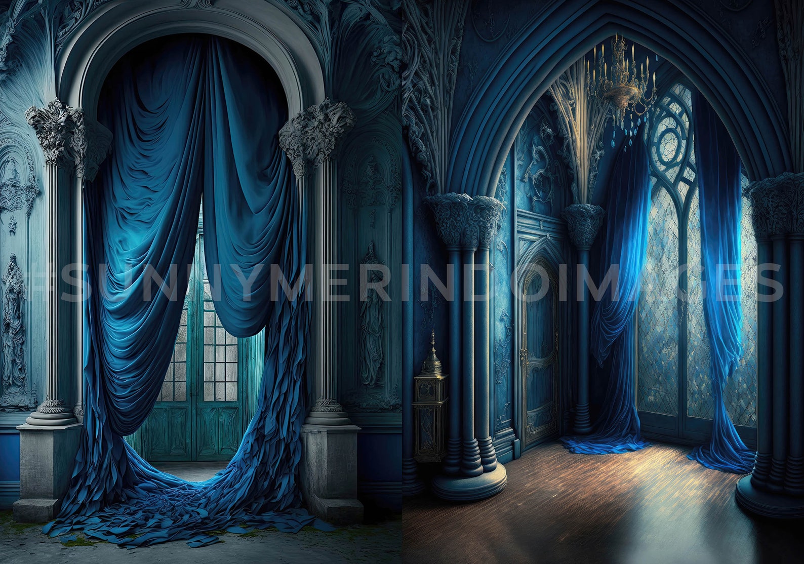 Grand Gothic Digital Backdrops, Photo Backgrounds, Maternity Backdrop ...