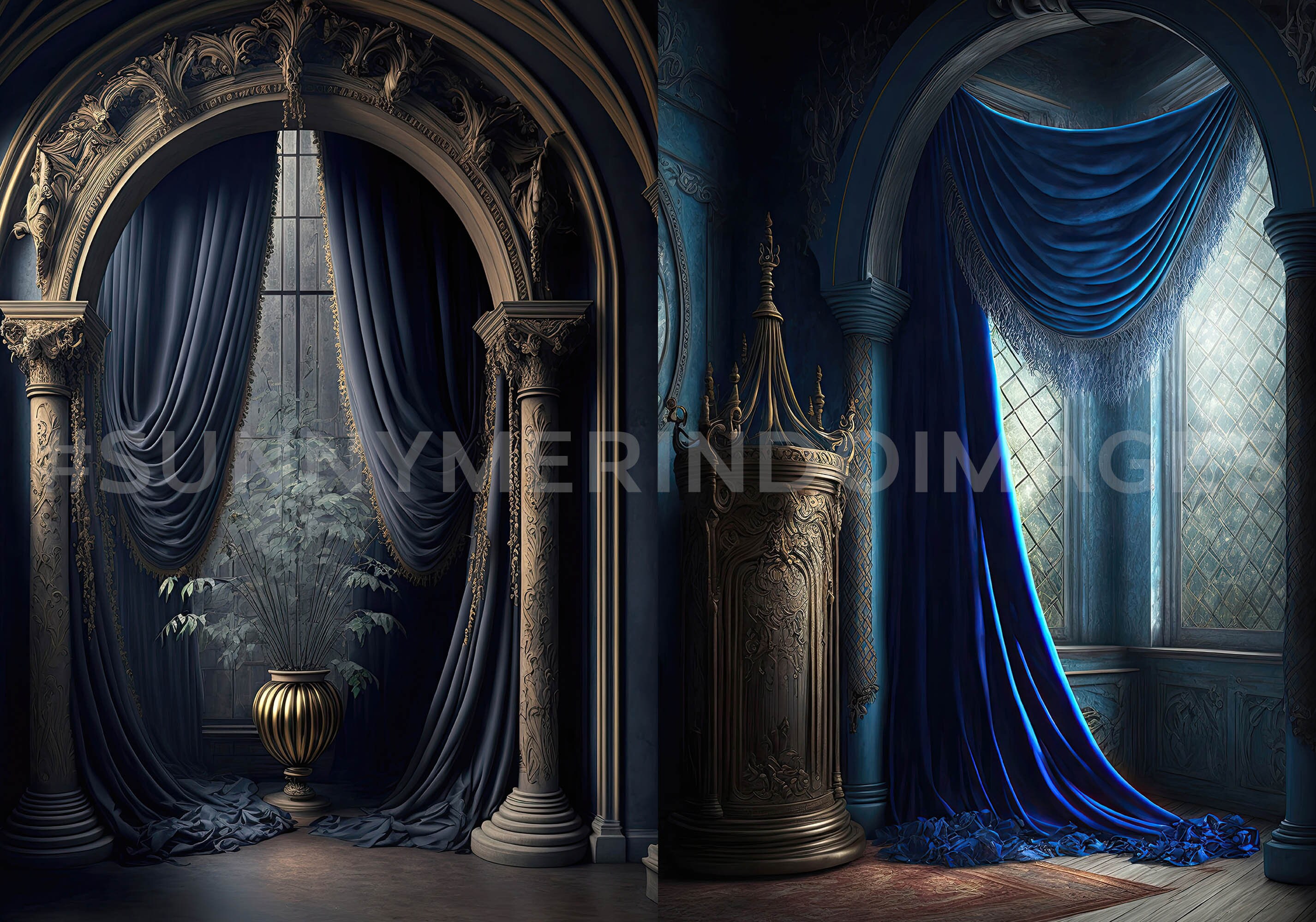 Grand Gothic Digital Backdrops, Photo Backgrounds, Maternity Backdrop ...