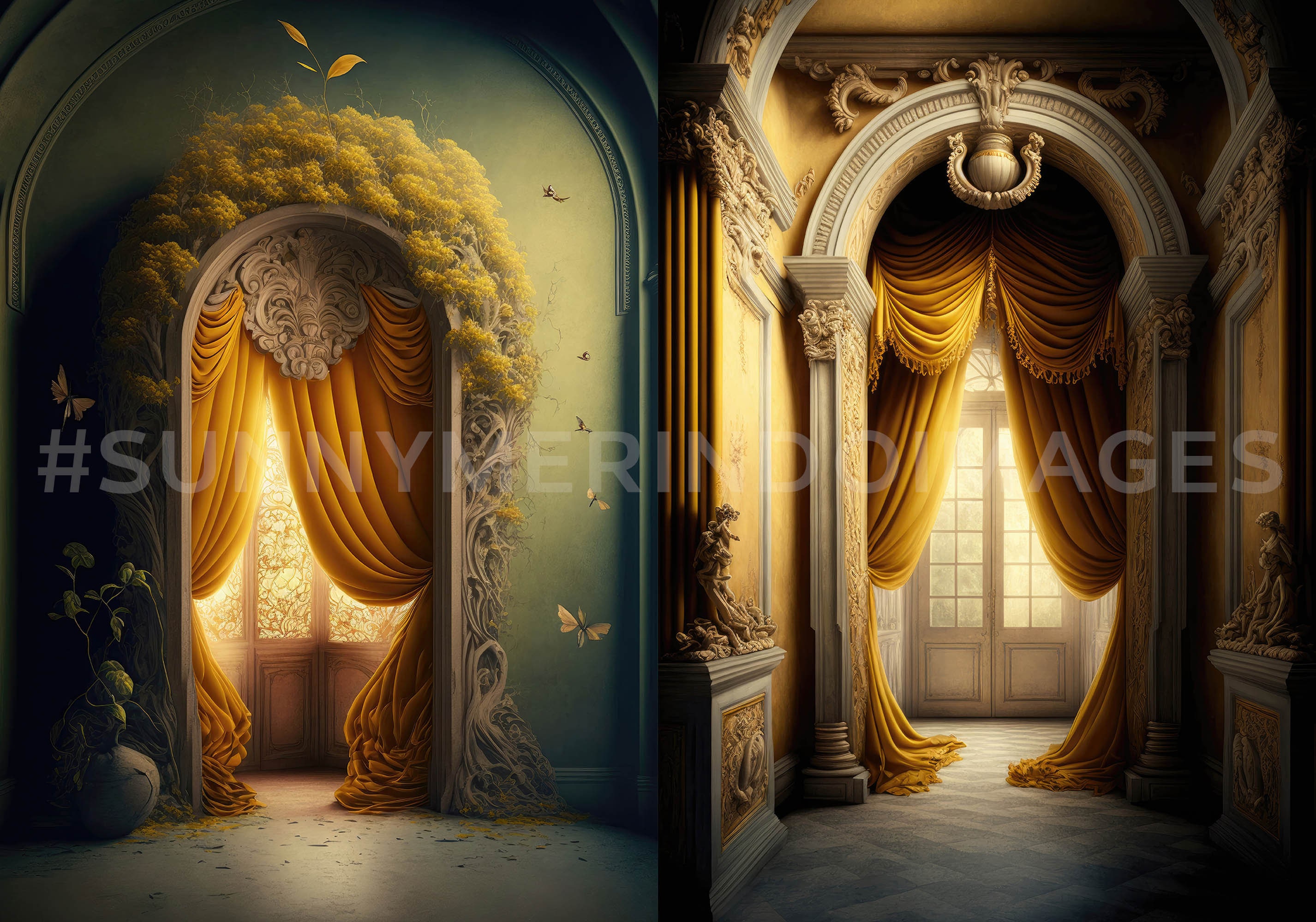 Royal Gothic Digital Backdrops, Photo Backgrounds, Maternity Backdrop ...