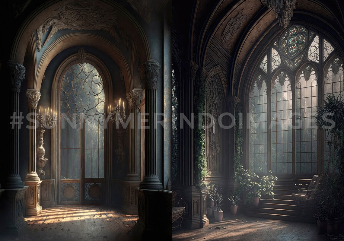 Gothic Digital Backdrops Bundle for Maternity & Studio Photography ...