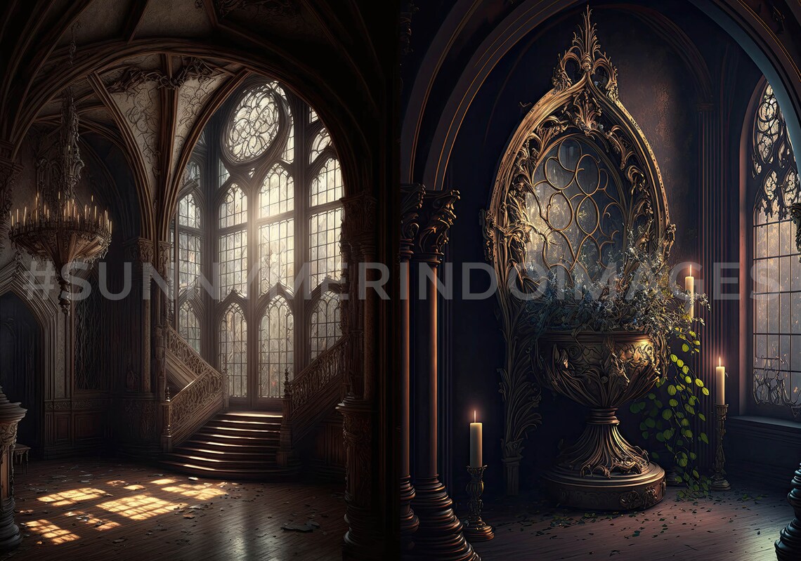 Gothic Digital Backdrops Bundle for Maternity & Studio Photography ...