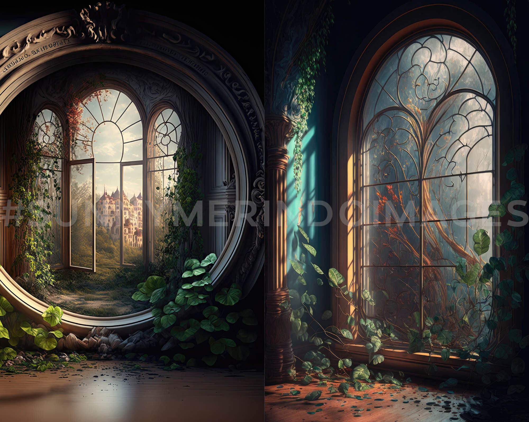 Gothic Photography Backdrops for Maternity and Portrait Digital ...