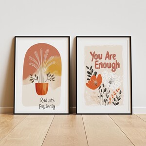 Neutral Nursery Affirmation Wall Art Set Printable Download for Kids ...