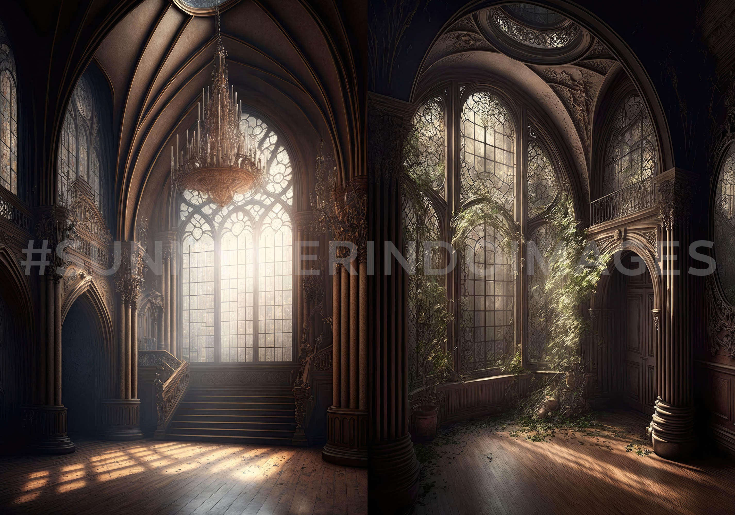 Gothic Digital Backdrops Bundle for Maternity & Studio Photography ...