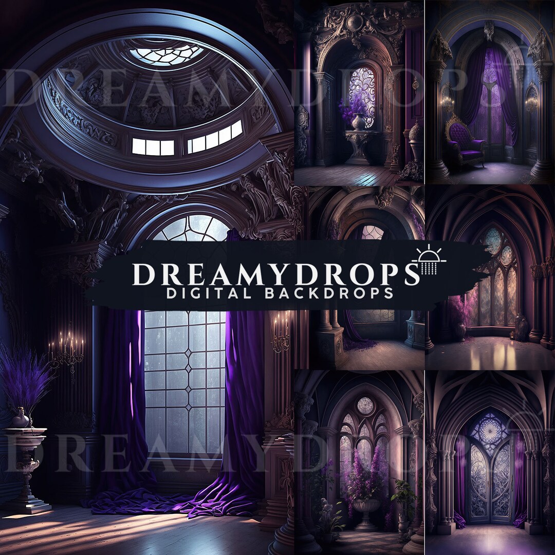 Gothic Digital Backdrops for Maternity Portraits Dark Fantasy ...